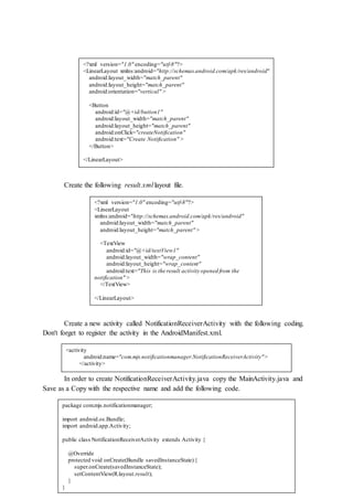 Android action bar and notifications-chapter16 | DOCX | Operating ...