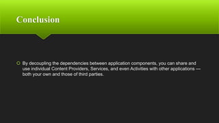 Android application-component | PPTX