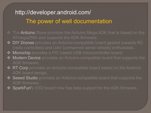Android meets Arduino | PPT