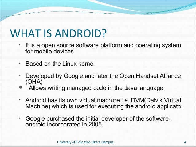 Android - An Introduction