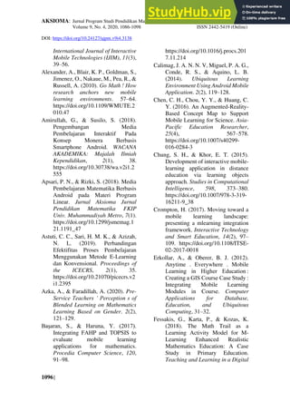 Android-Based Mobile Learning Application As A Learning Exercise For ...