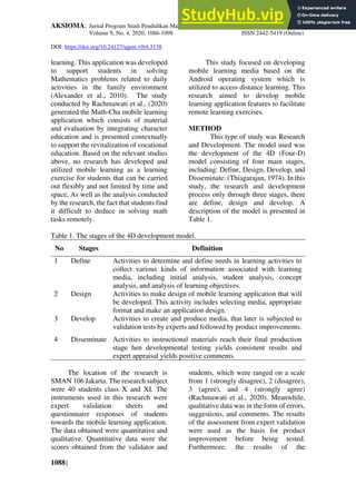 Android-Based Mobile Learning Application As A Learning Exercise For Students | PDF