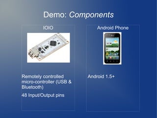 Android Based Robots | ODP | Operating Systems | Computer Software and Applications