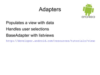 Android basics | PPT