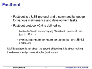 Booting Android: bootloaders, fastboot and boot images | PPT