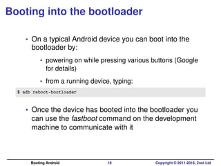 Booting Android: bootloaders, fastboot and boot images | PPT