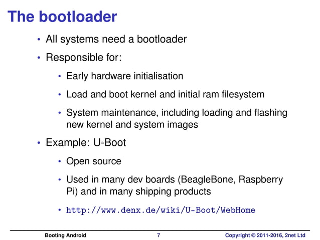 Booting Android: bootloaders, fastboot and boot images | PDF