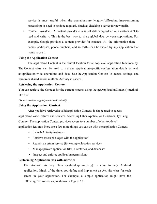 Android Building Blocks And Application Life Cycle Chapter3 Pdf Free Download