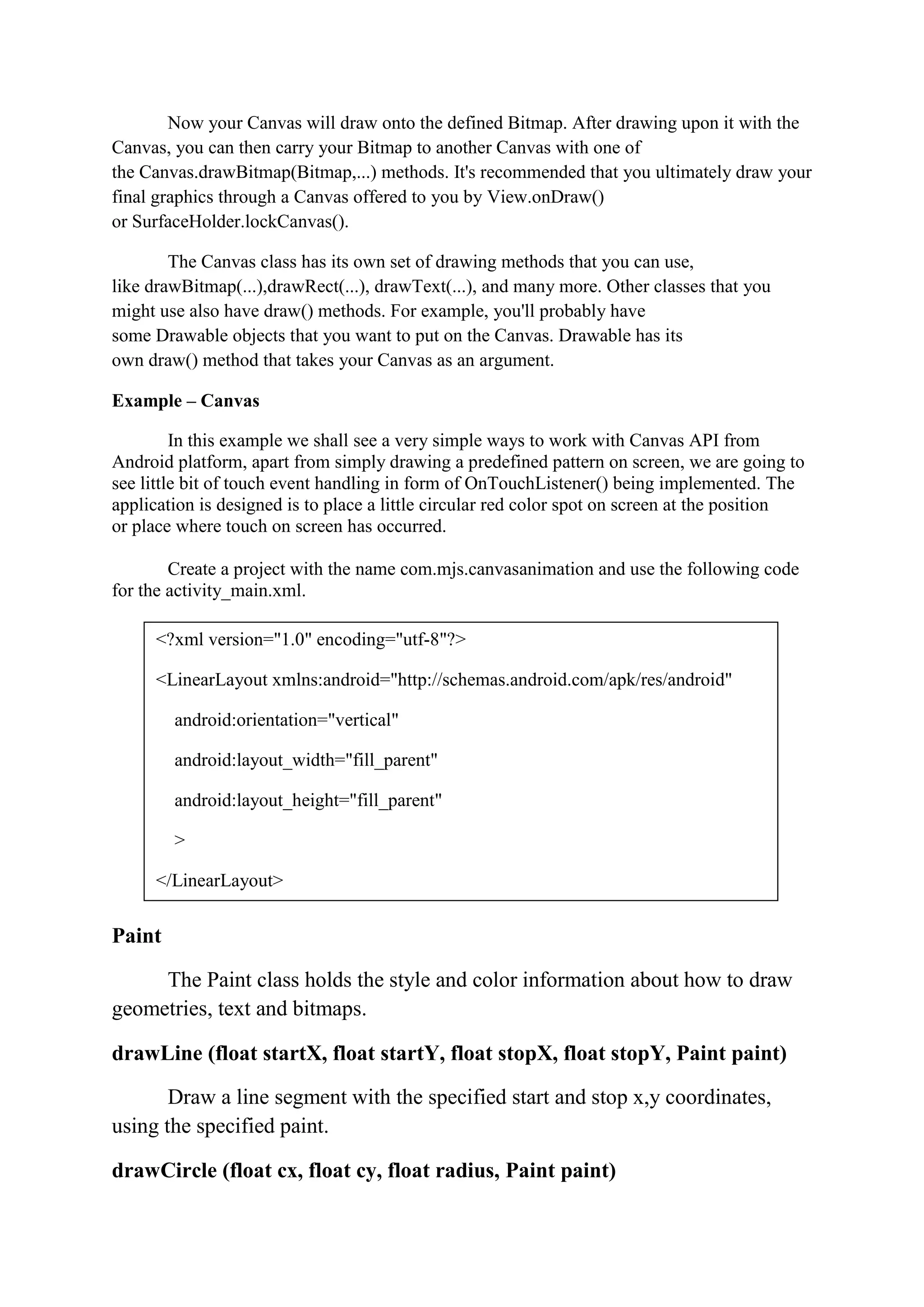 Android canvas-chapter20 | PDF