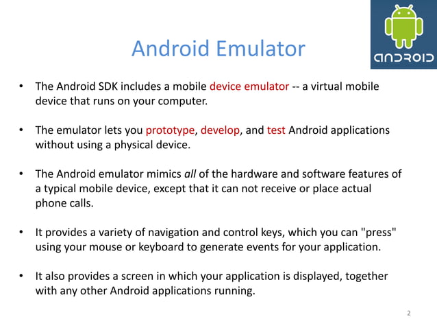 Android chapter02-setup2-emulator | PDF | Operating Systems | Computer Software and Applications