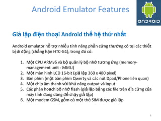 Android chapter 02 - Setup to emulator | PPTX