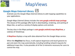 Android chapter25-map views | PPT