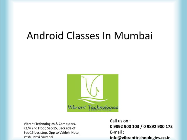 Android classes-in-mumbai | PPT