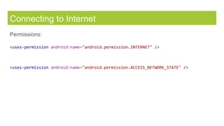 Android Connecting to Internet | PPTX