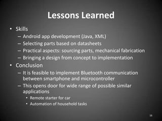 Android controlled robot | PPTX