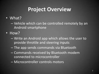 Android controlled robot | PPTX