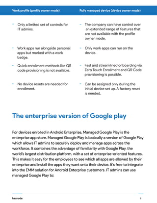 Android Enterprise | PDF