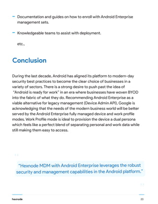 Android Enterprise | PDF