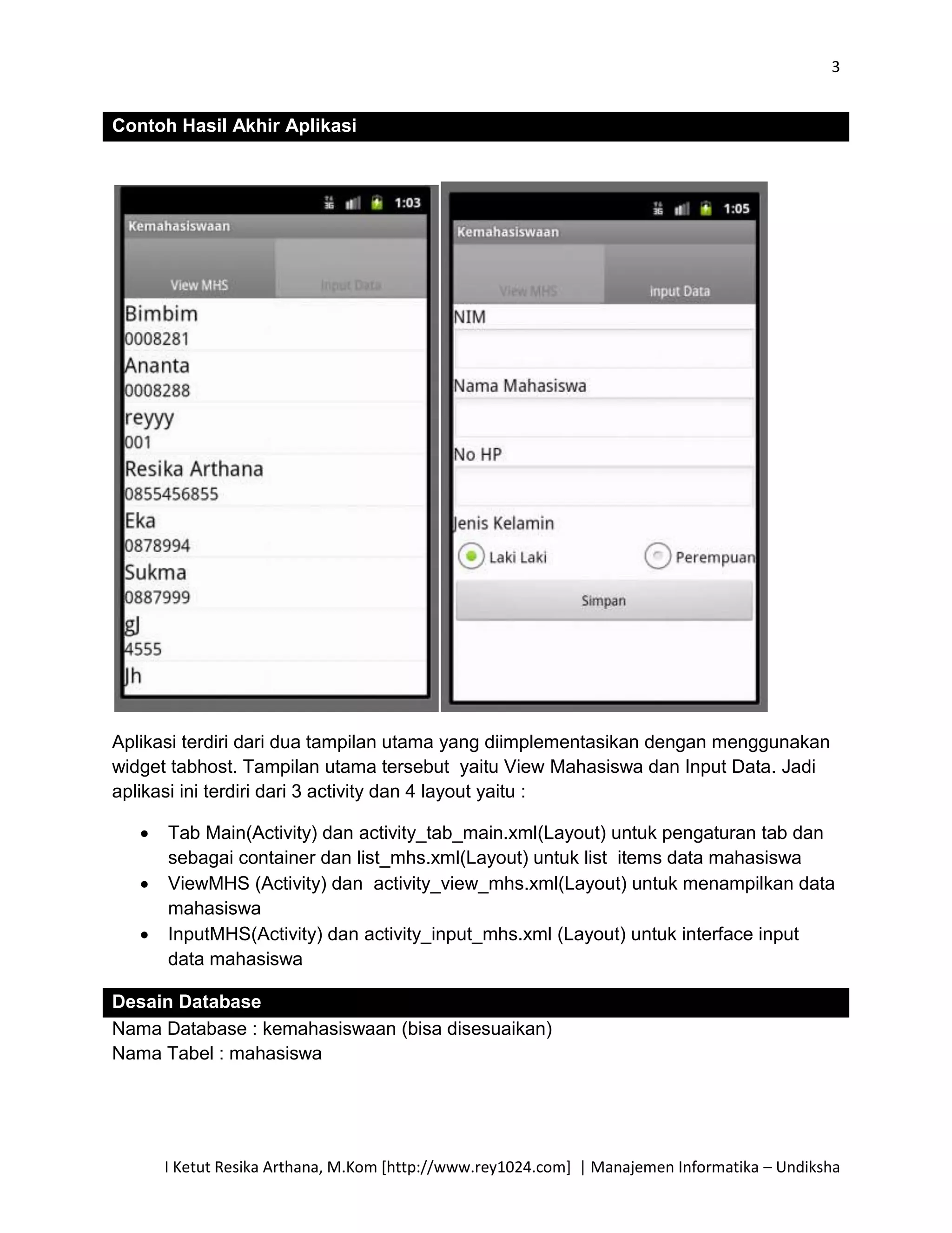 Simple tutorial : Android get and post data | PDF