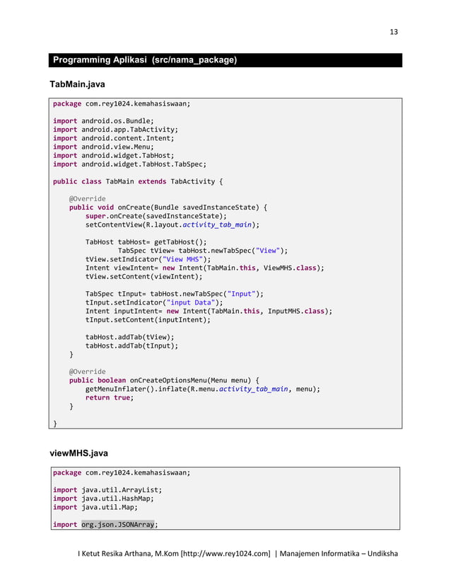 Simple tutorial : Android get and post data | PDF