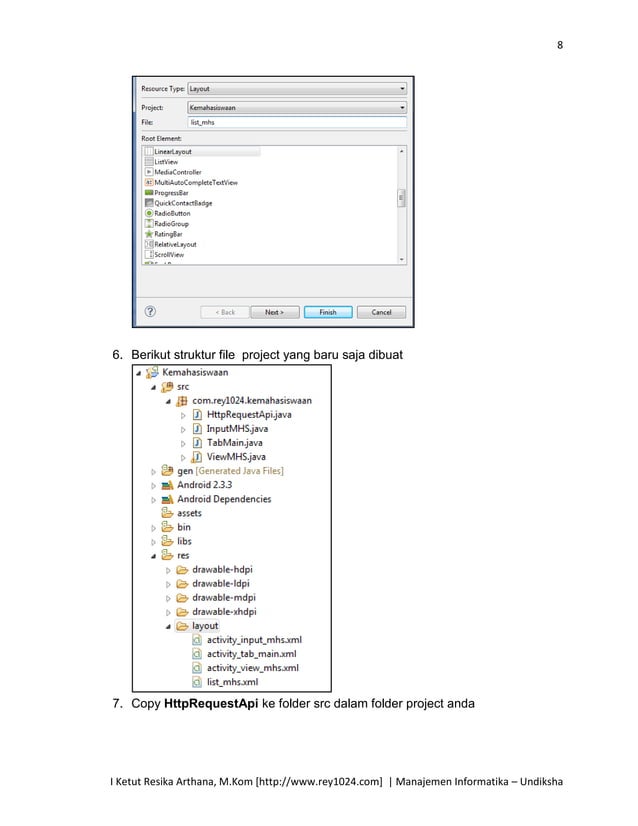 Simple tutorial : Android get and post data | PDF