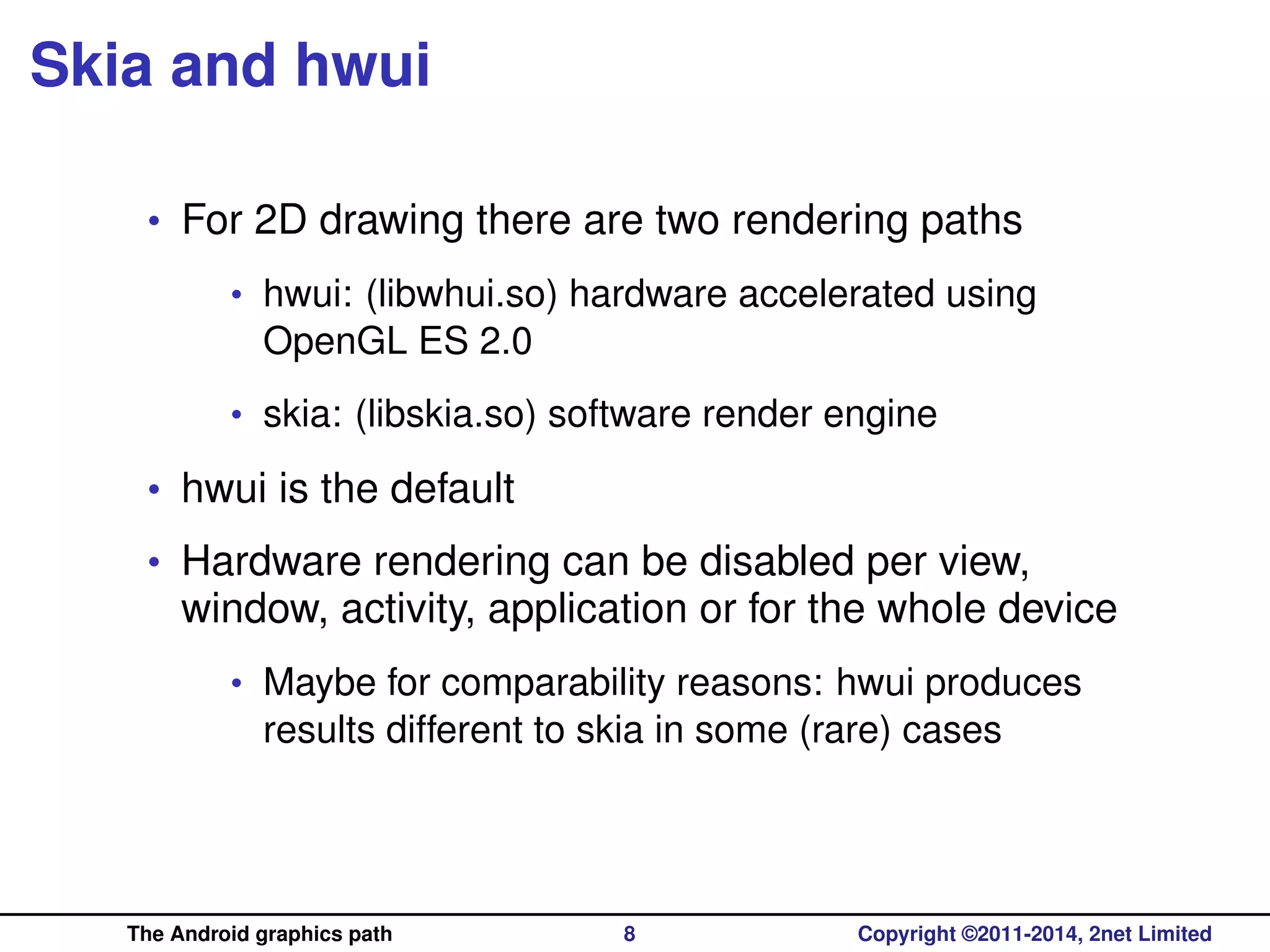 The Android graphics path, in depth | PPT