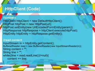 Android HttpClient - new slide! | PDF