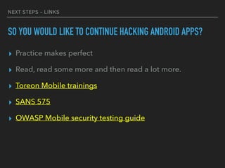 Android infosecurity | PPT