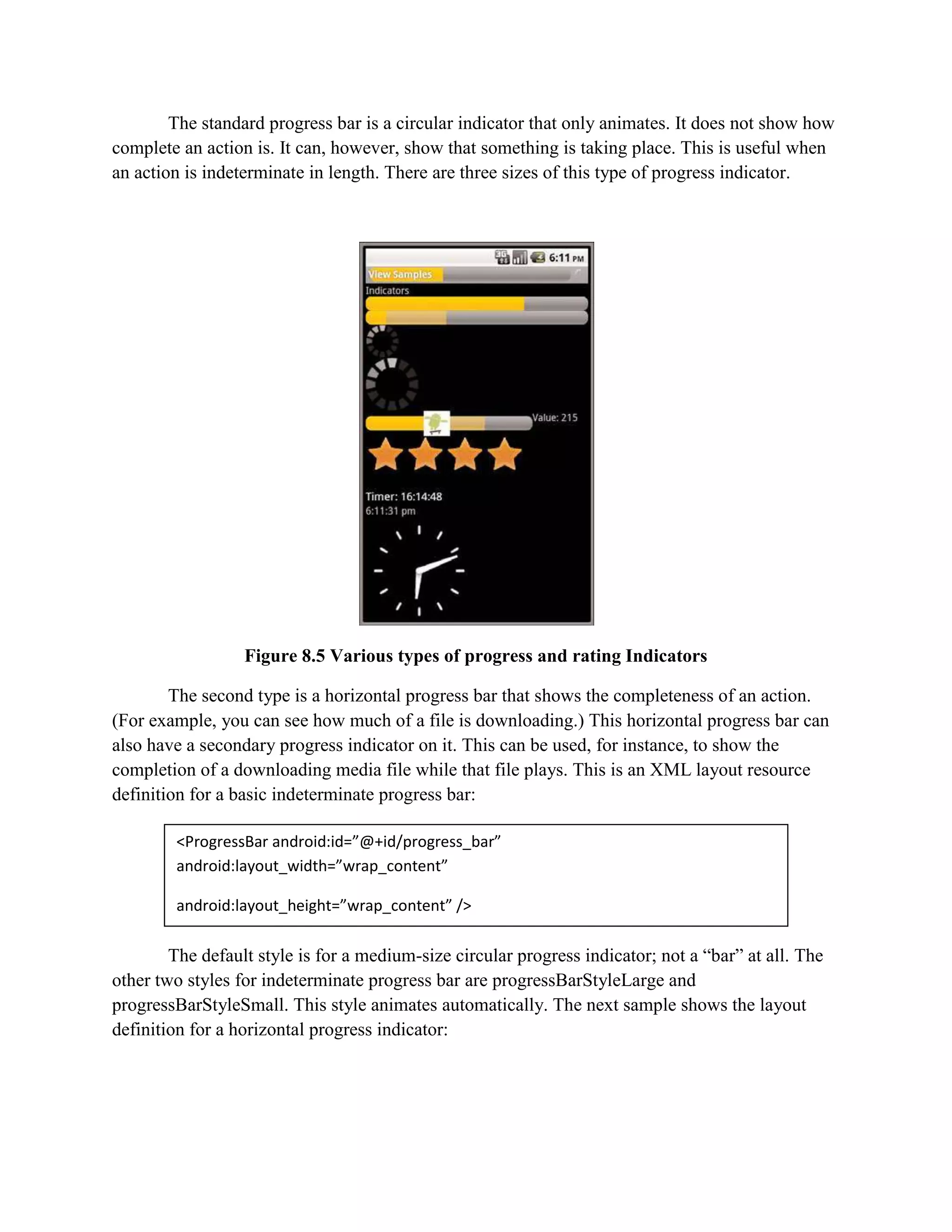 Android interface elements and controls-chapter8 | DOCX | Operating Systems | Computer Software ...