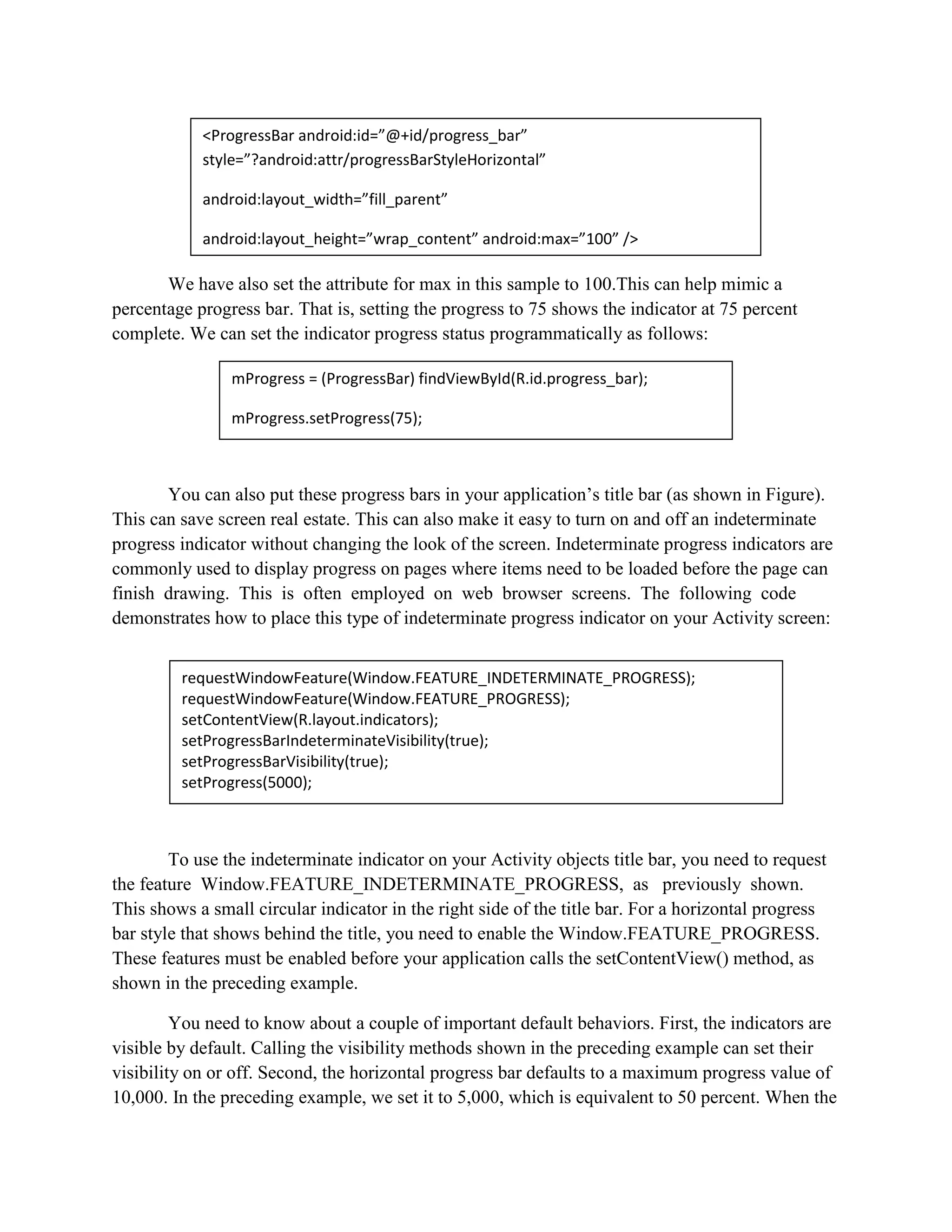 Android interface elements and controls-chapter8 | DOCX | Operating Systems | Computer Software ...