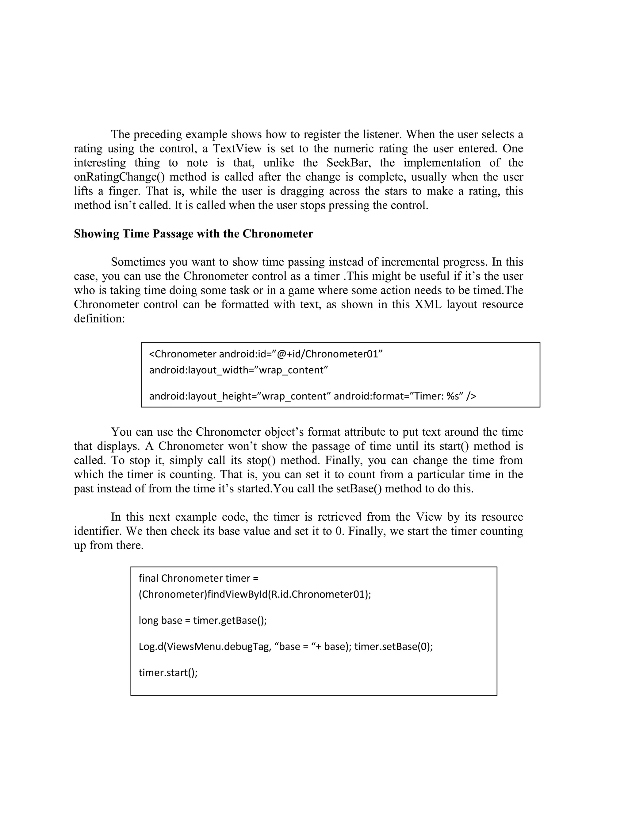 Android interface elements and controls-chapter8 | DOCX | Operating Systems | Computer Software ...