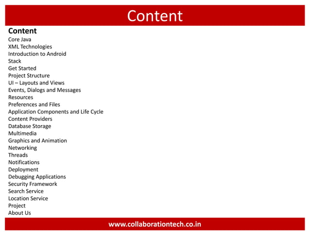 Introduction to Android Programming | PPTX