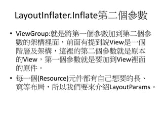 Android layout inflate | PPT
