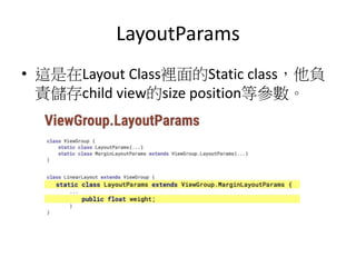 Android layout inflate | PPTX | Programming Languages | Computing