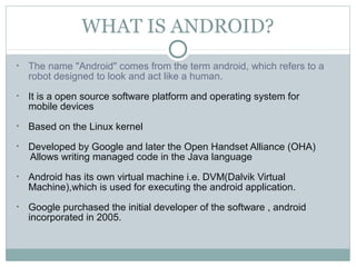 Android and android versions | PPT