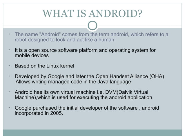 Android and android versions | PPT