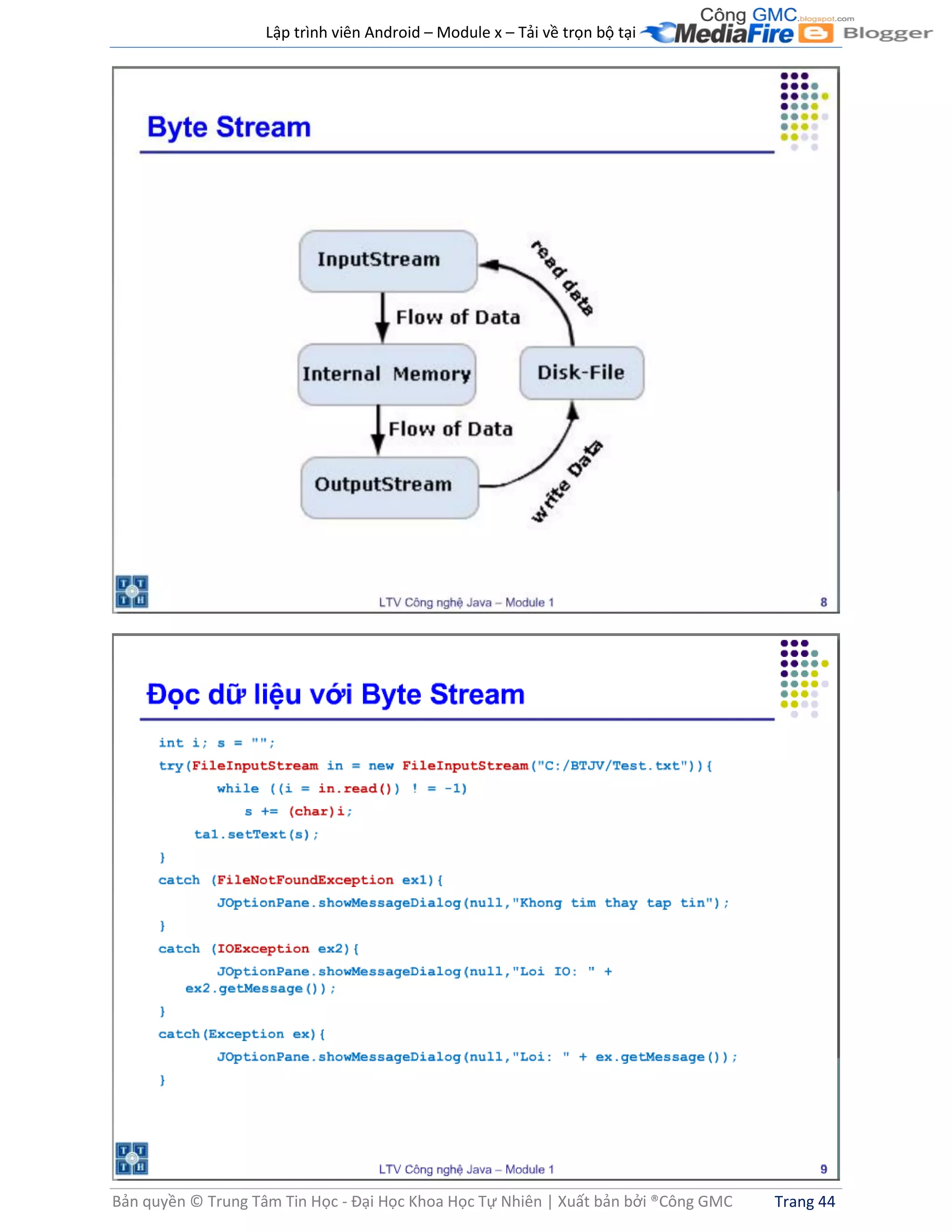 Android module 1 - ttth dh khtn | PDF