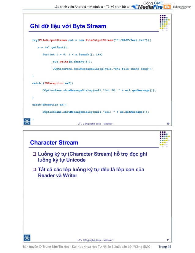 Android module 1 - ttth dh khtn | PDF