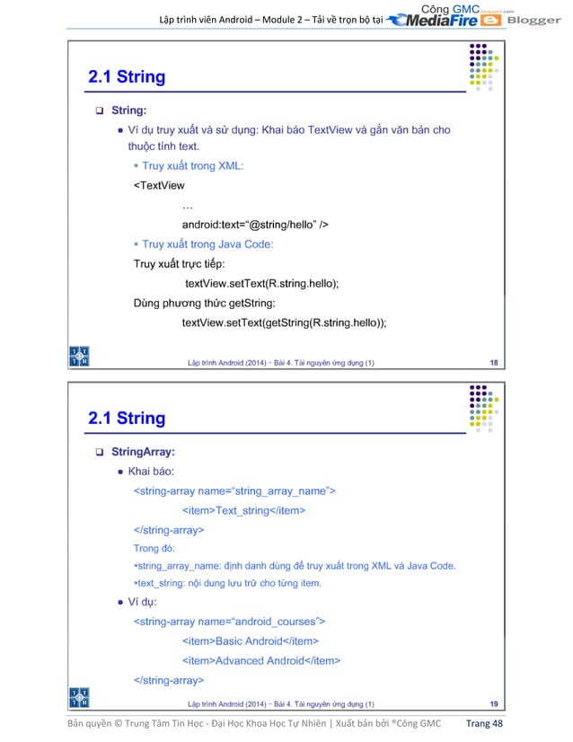 Lap Trinh Android - Module 2 | PDF