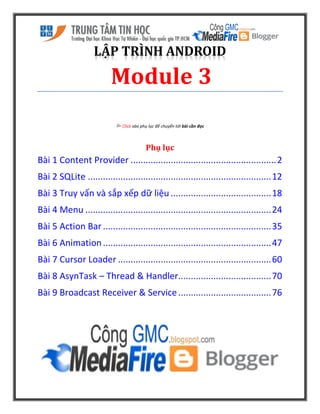 Lap Trinh Android - Module 3 | PDF