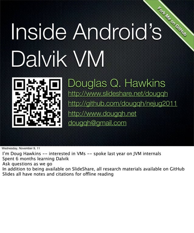 Inside Android's Dalvik VM - NEJUG Nov 2011 | PDF