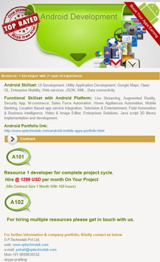 2014 Android Project Offer | PDF