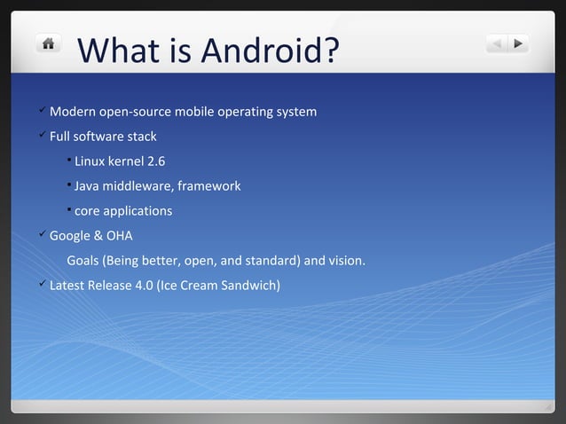 Android overview | PPT