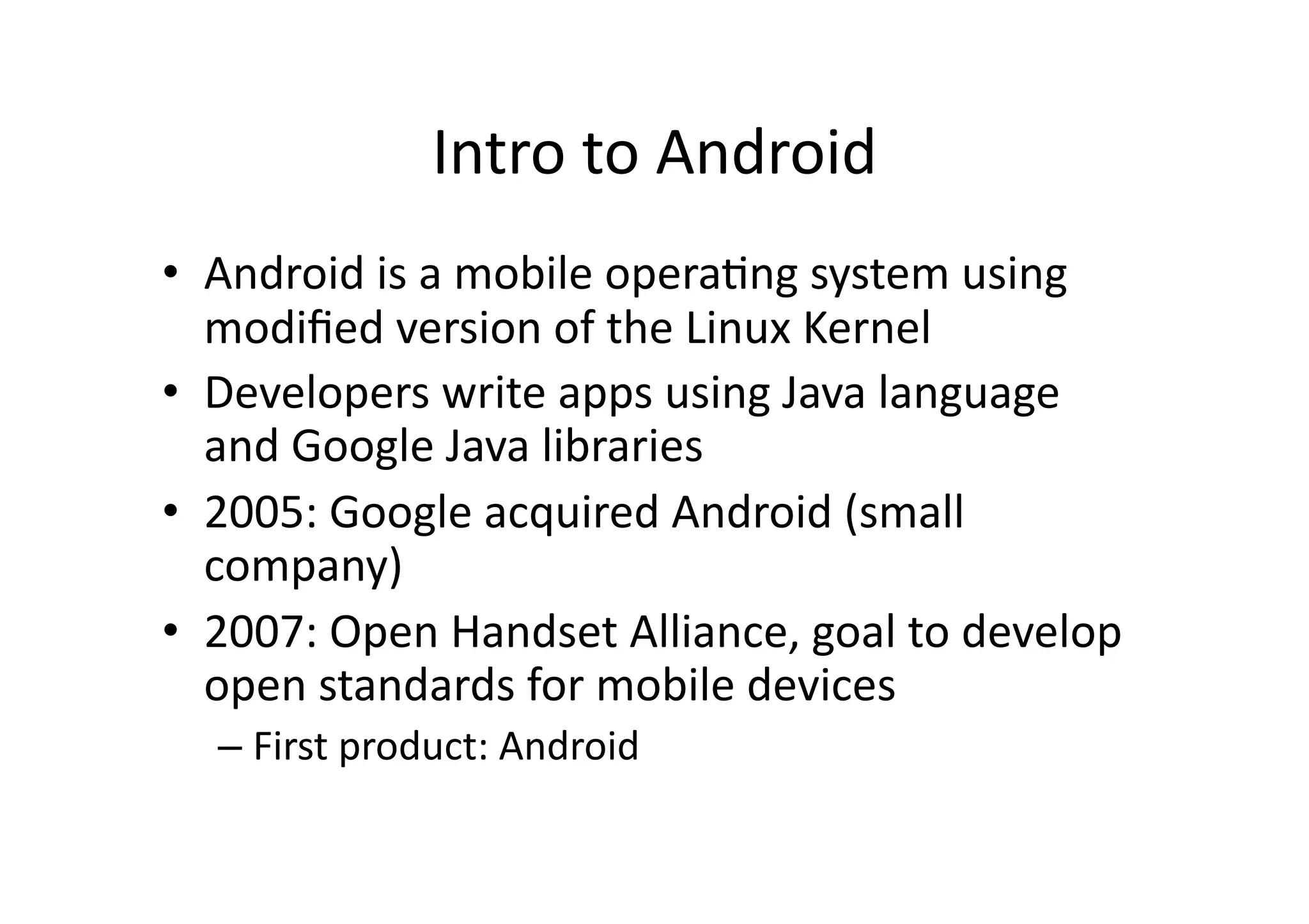 Android Overview | PPT