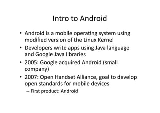Android Overview | PPT