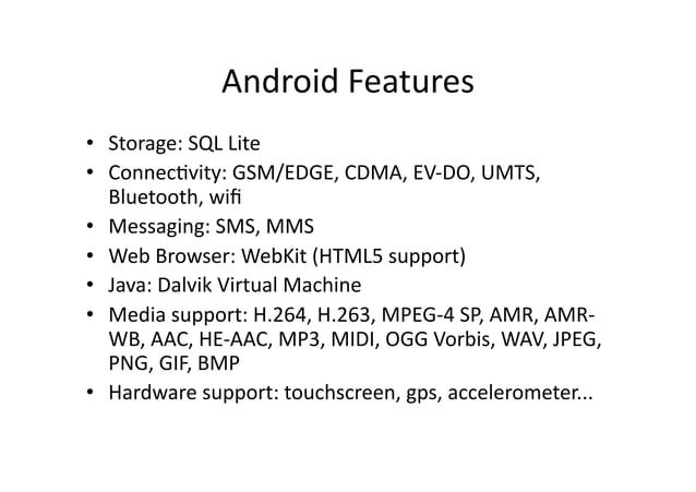 Android Overview | PPT