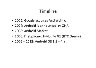 Android Overview | PDF