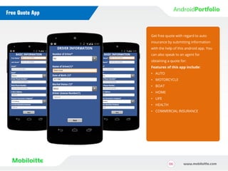 Portfolio for Android Apps | PDF
