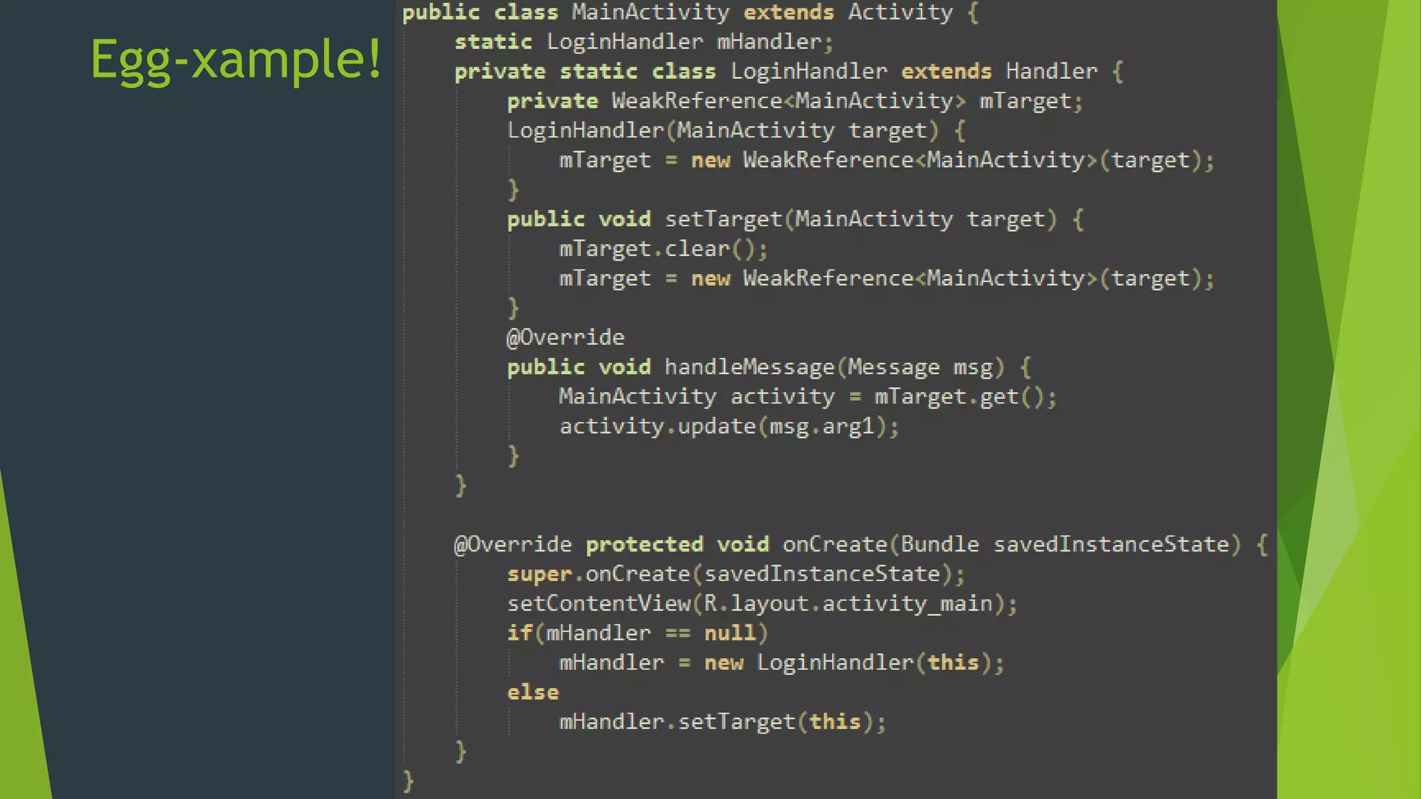 Android - Preventing common memory leaks | PPTX | Programming Languages | Computing