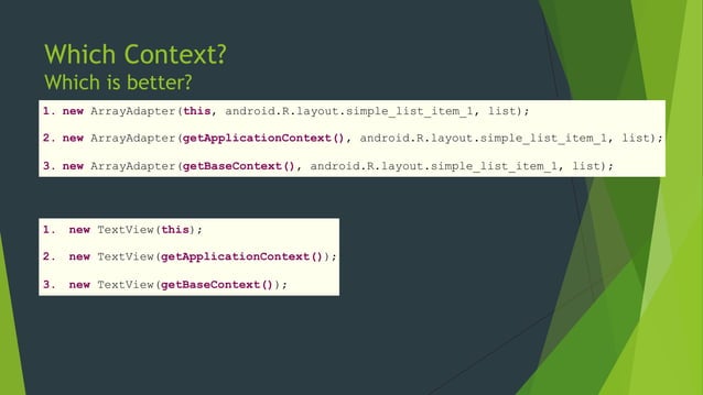 Android - Preventing common memory leaks | PPTX | Programming Languages | Computing